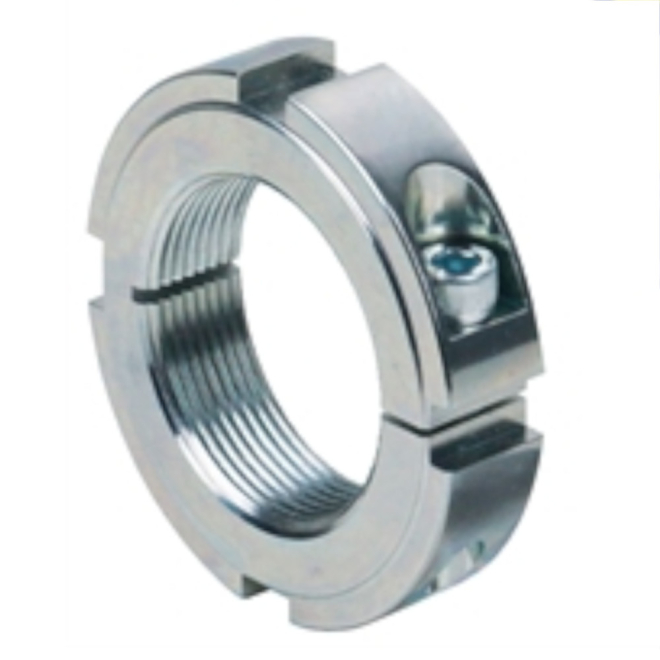 Nutmuttern KMM, geschlitzt, mit Klemmschraube, Stahl verzinkt, Ihr ...