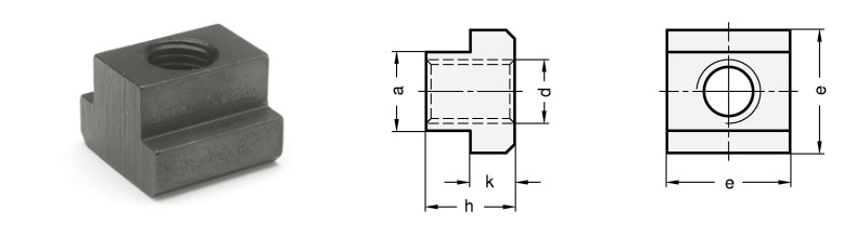 T-Nutenstein DIN 508 M36 Nutbreite 42 mm Stahl Verzinkt, Ihr Lieferant für Maschinenbau ...